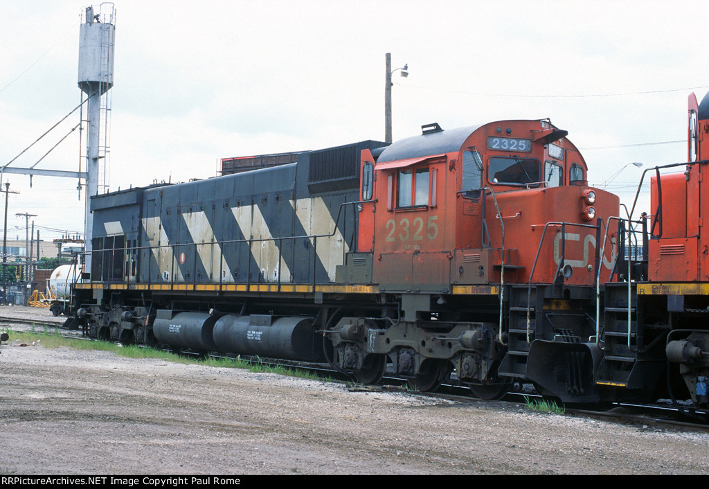 CN 2325, MLW M636, at the BN Clyde Yard